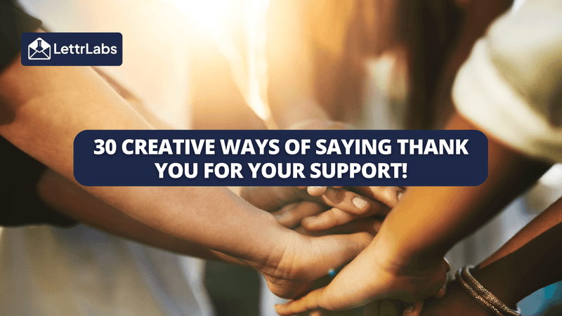 Say Thank You So Much For in 30 Heartfelt Ways on LettrLabs Handwritten Greeting Cards | LettrLabs